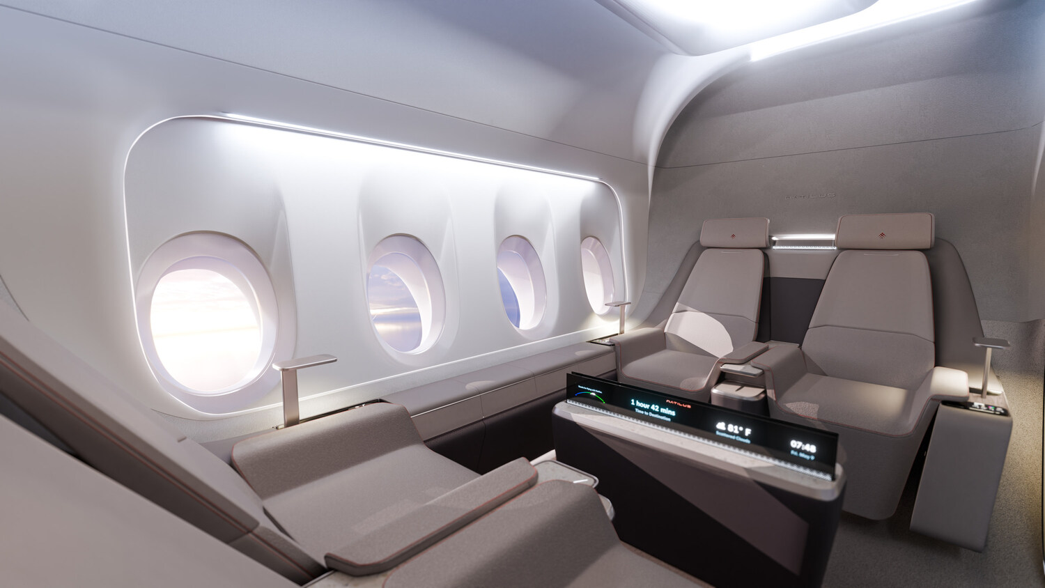 Natilus Unveils Interior Design for Horizon Blended-wing-body Airliner ...